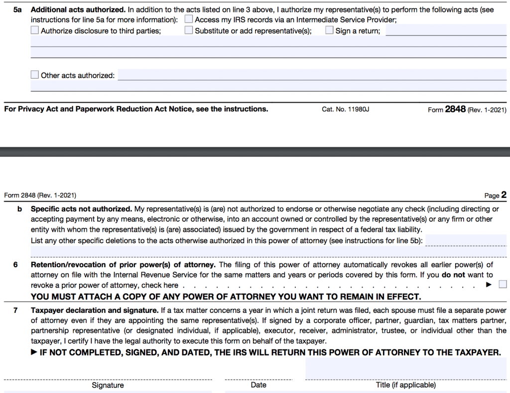 All About IRS Form 2848 - SmartAsset