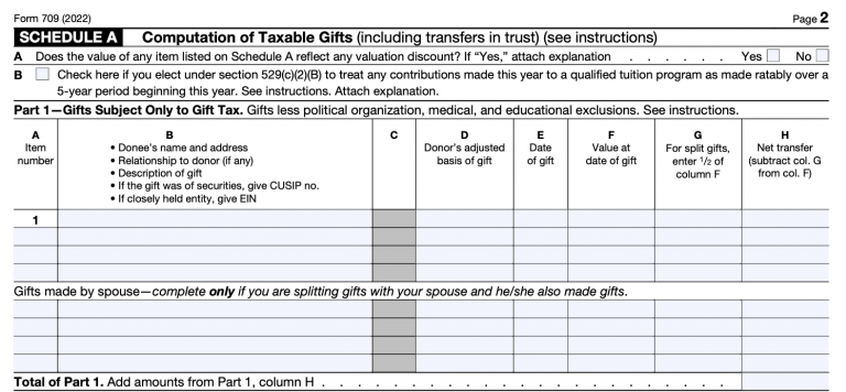 How to Fill Out Form 709: Step-by-Step Guide to Report Gift Tax ...